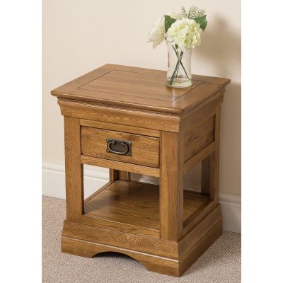 Oslo Solid Oak Lamp Table | Free UK Delivery