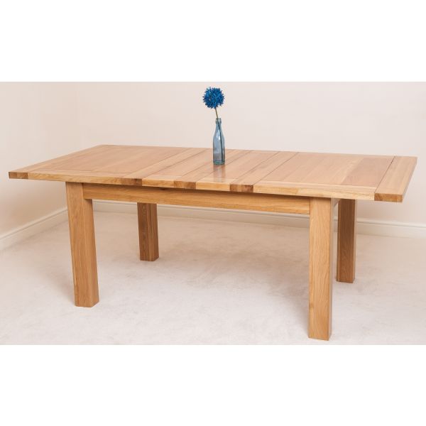 Seattle 150 - 210cm Oak Extendable Dining Table | Oak Furniture King