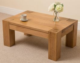 Kuba Solid Oak Coffee Table | Free UK Delivery