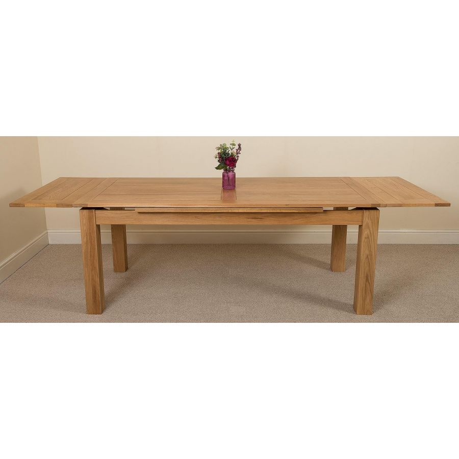 Richmond Large Oak Dining Set 8 Harvard Chairs