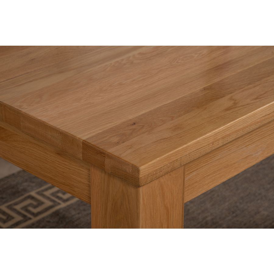 Dakota Large Oak Dining Table with 8 Berkeley Oak Chairs | Oak ...